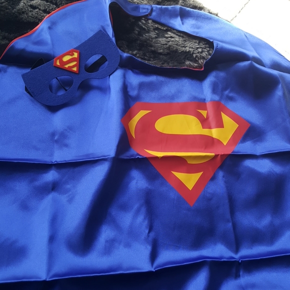 Costumes | Superman Childs Quality Cape Felt Mask New | Poshmark